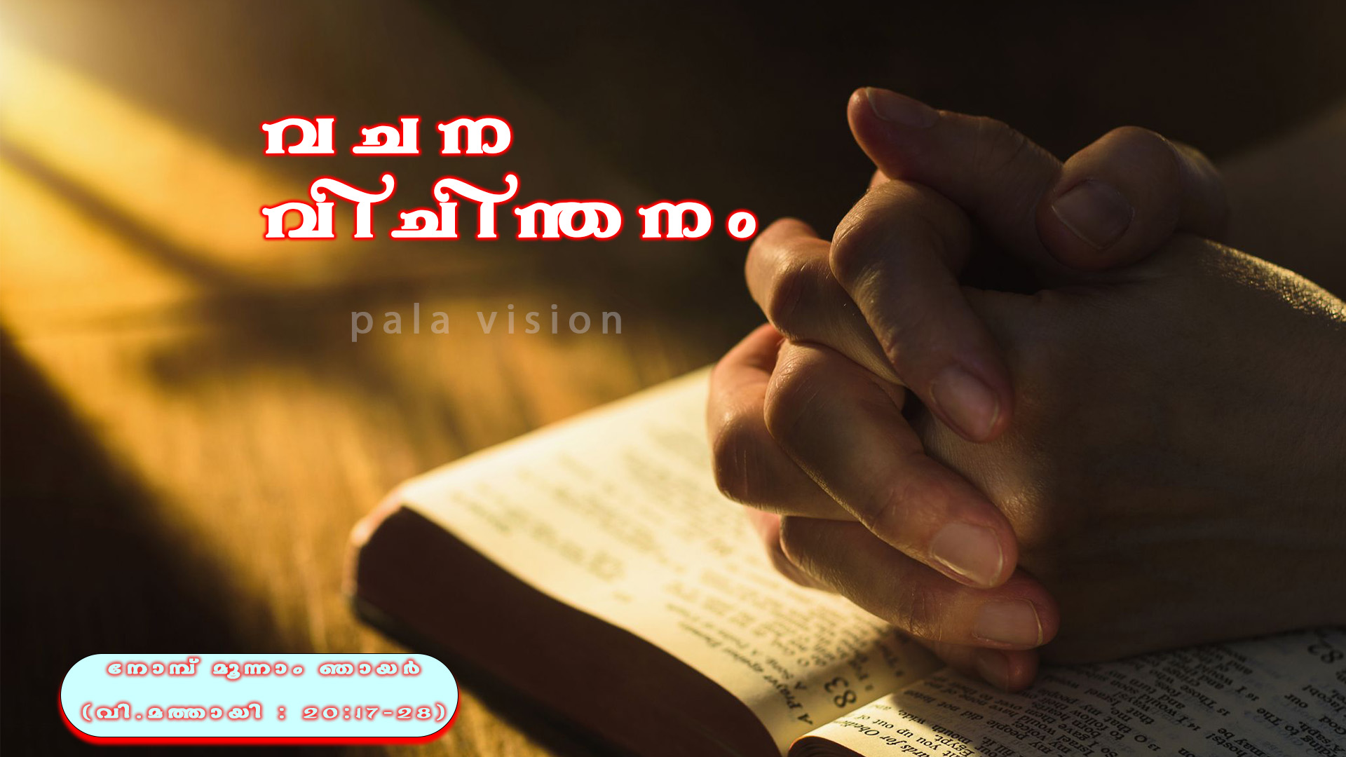 വചന വിചിന്തനം - PALA VISION